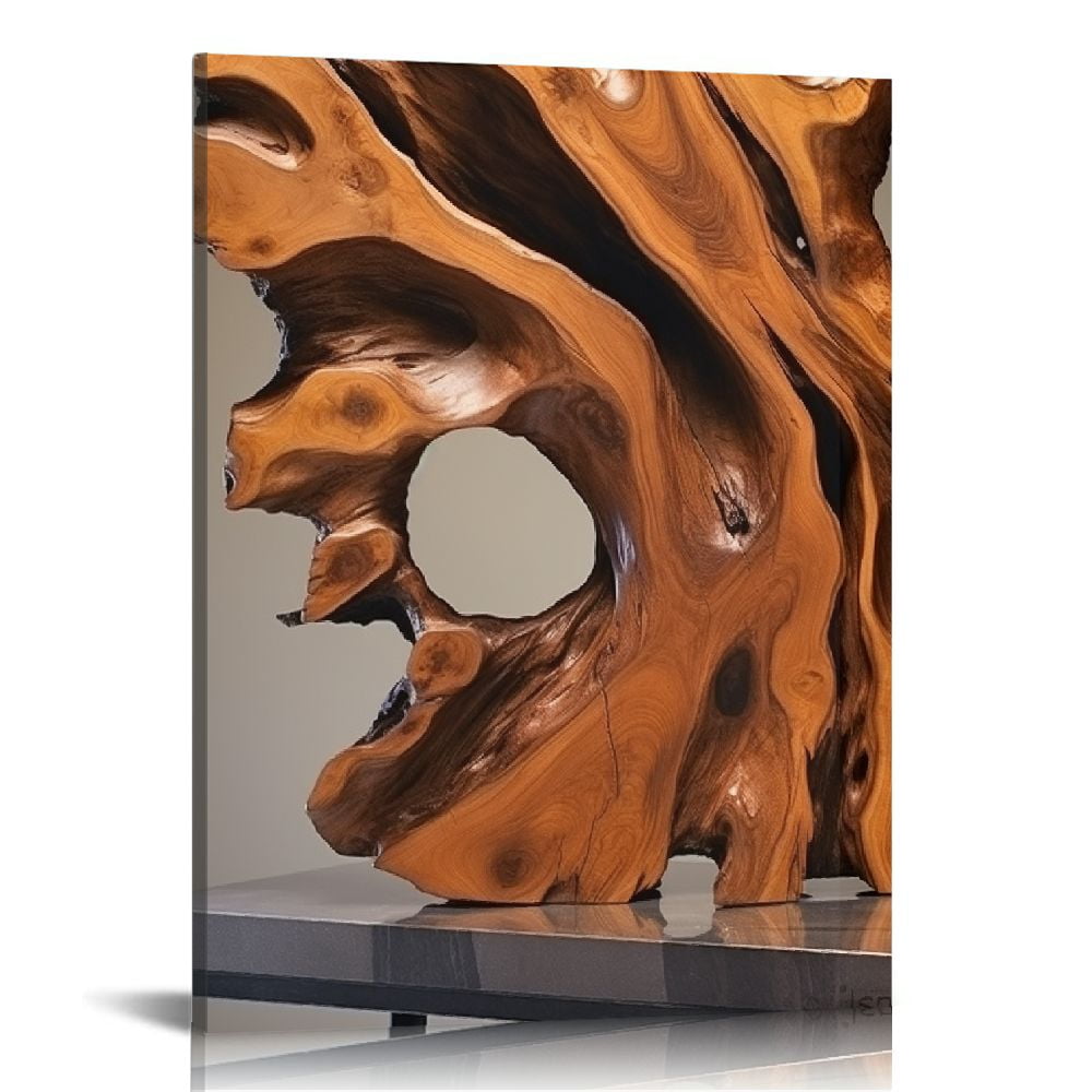 HOMICOZI Rustic Teak Wood Wall Decor Farmhouse Live Edge Wall Art ...