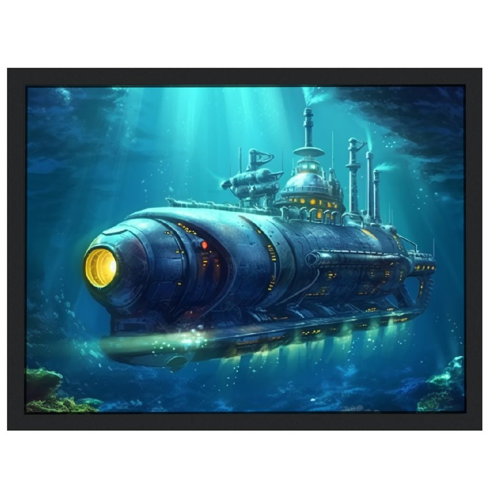 HOMICOZI Steampunk Submarine Poster Wall Decor Wall Art For Bedroom ...