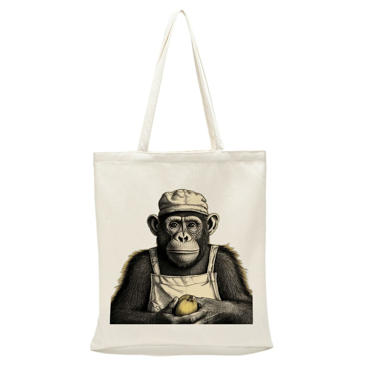HOMICOZI Stylish Canvas Tote Bag for Women Girl, Monkey Dressed Hat ...