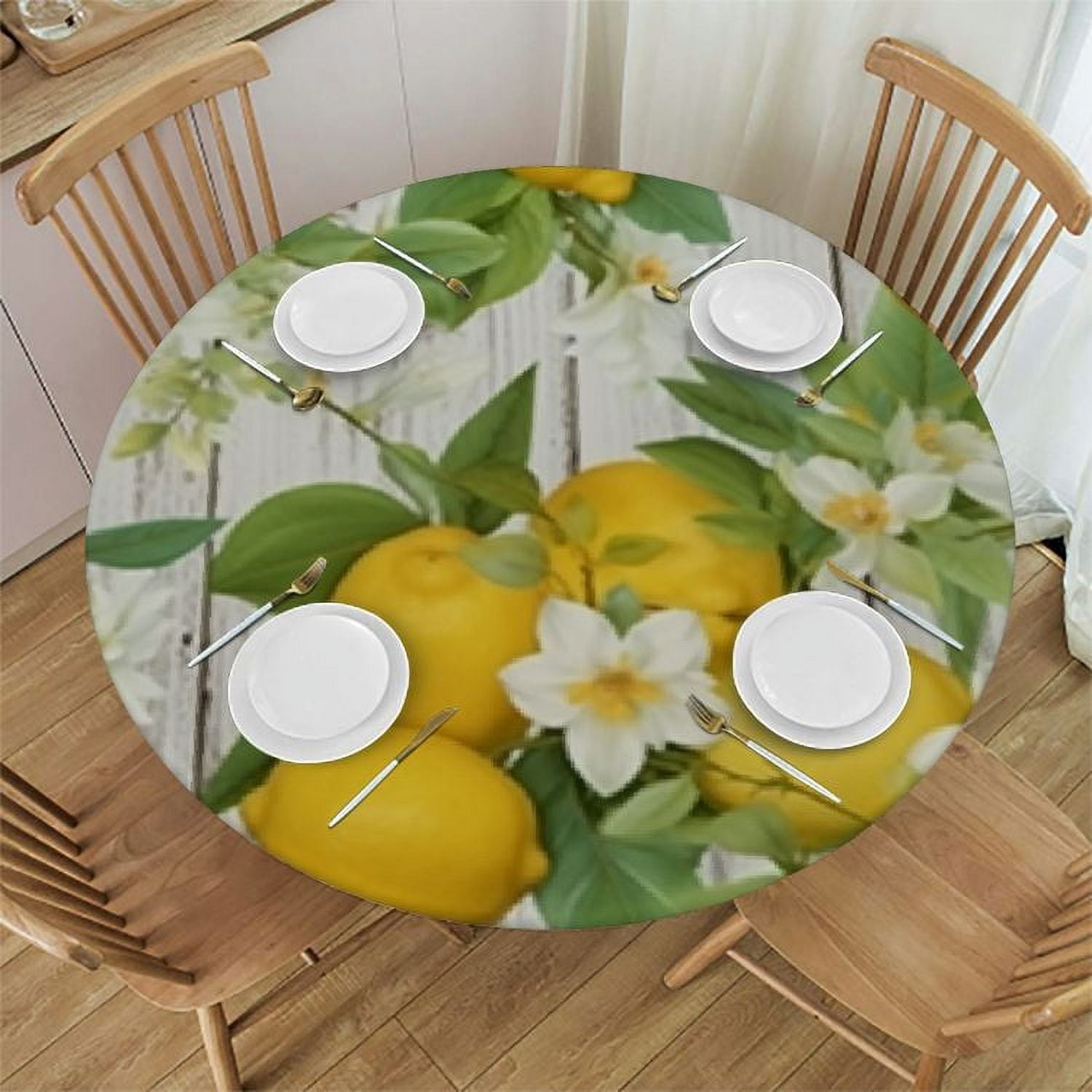 HOMICOZI Summer Farm Yellow Lemons Table Covers with Elastic Edge ...