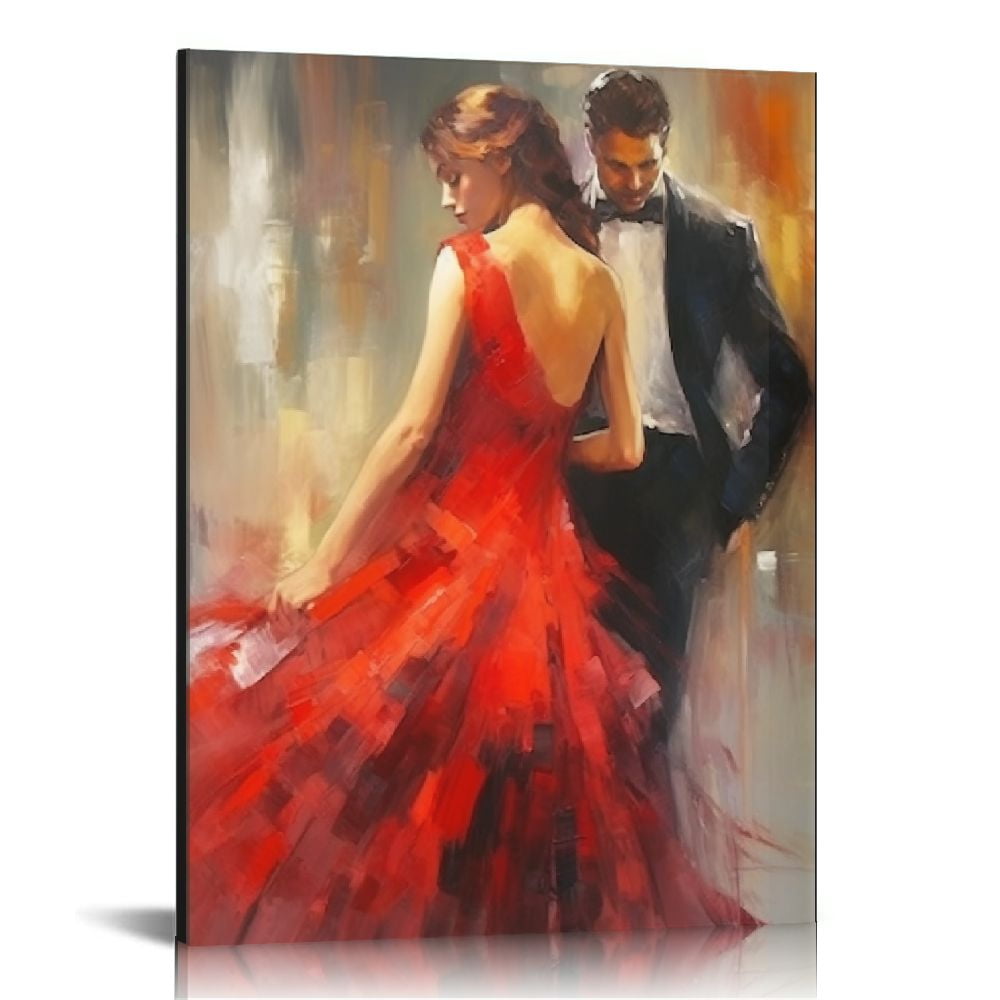 HOMICOZI Tango Latin Dancer Poster Decor Abstract Wall Art Painting ...