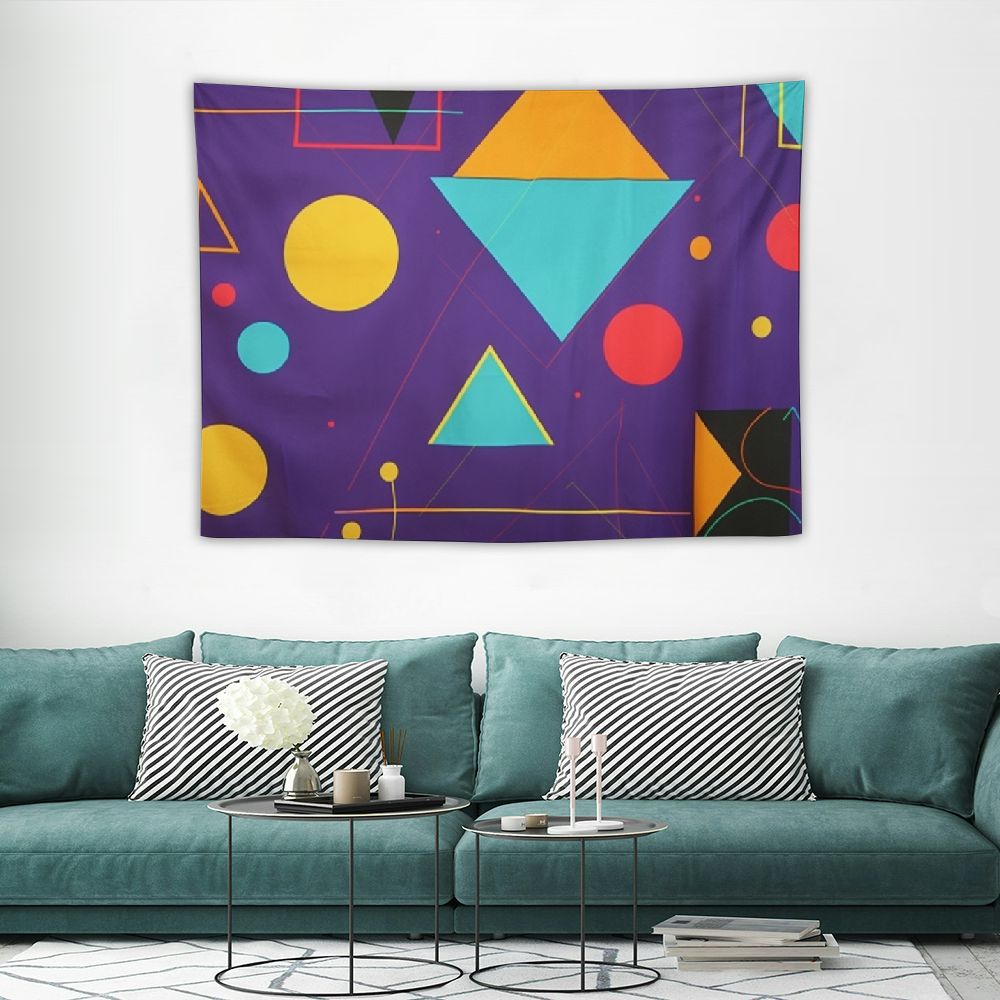 HOMICOZI Tapestry Wall Hanging 80S Fashion Abstract Colorful Pattern ...