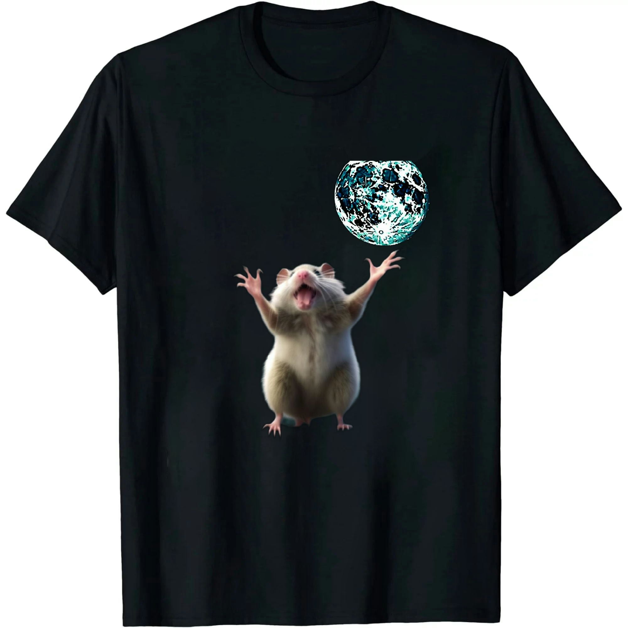 HOMICOZI Three Possum Moon | 3 Opossum Funny Weird Cursed Meme T-Shirt ...