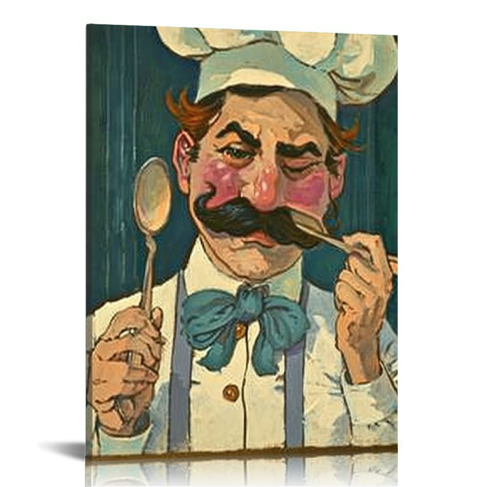 HOMICOZI Tin Sign Swedish Chef Kitchen Wall Decoration Fun Cooking ...