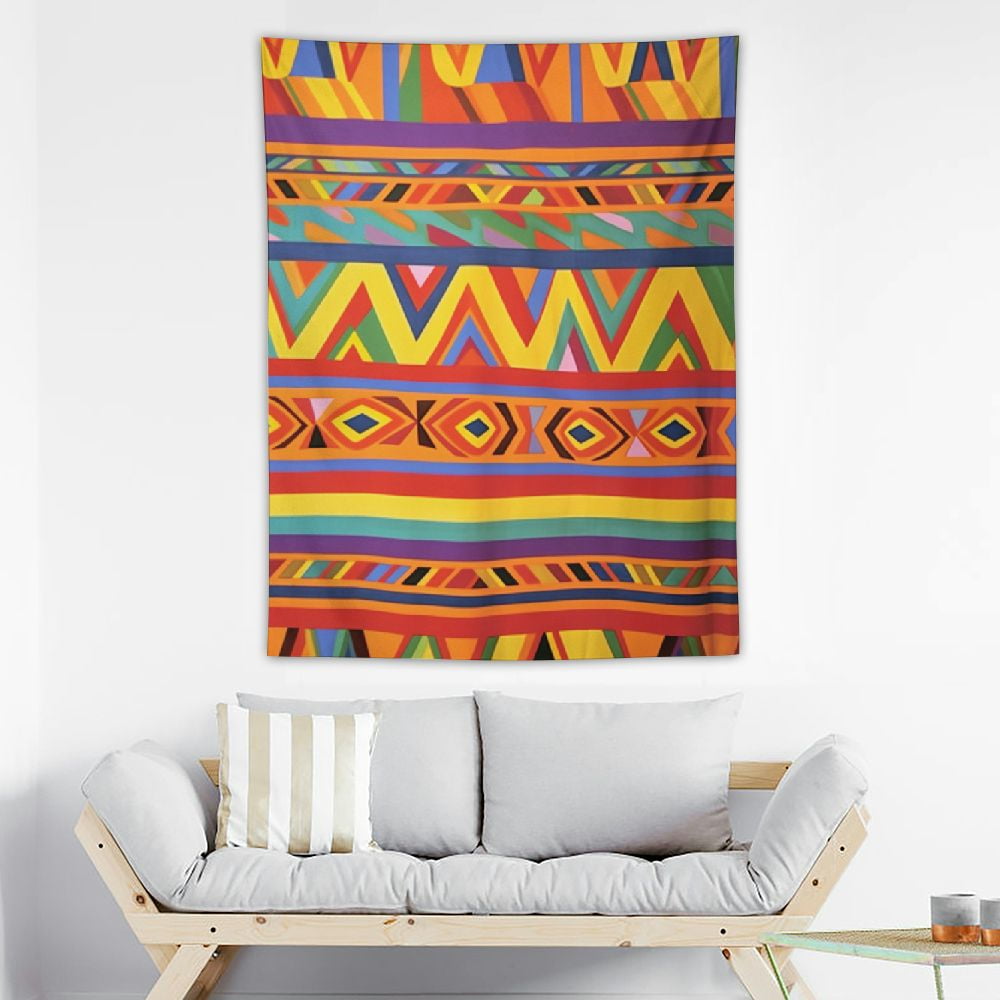 HOMICOZI Tribal Tapestry, Geometric Aztec Style Pattern with Colorful ...