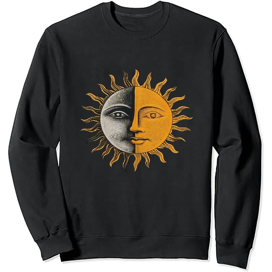 HOMICOZI Vintage Astronomy Stars Sun Moon Planets Astronaut Sweatshirt ...