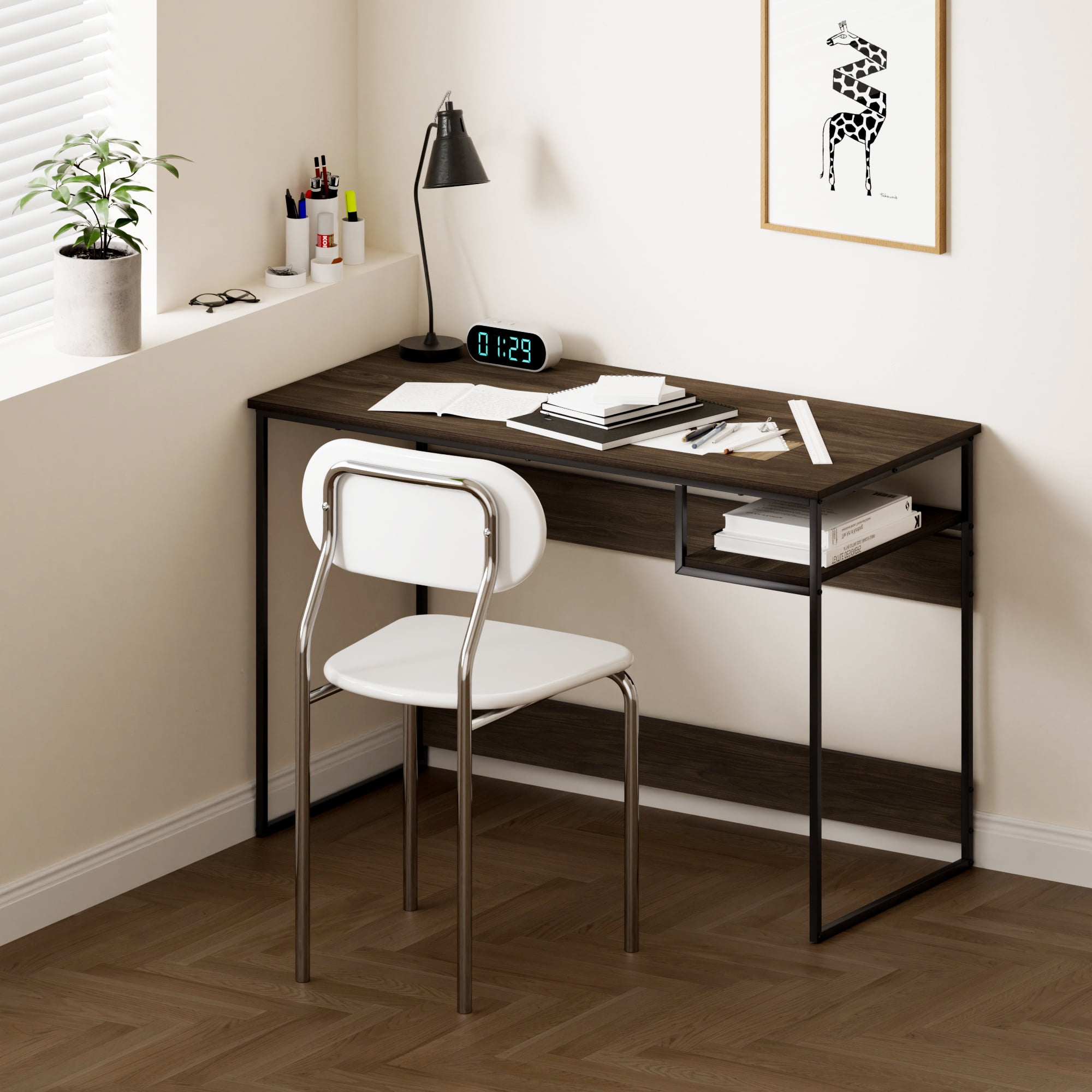 HOMLUX Modern Computer Desk Office Table with Corner Storage ...