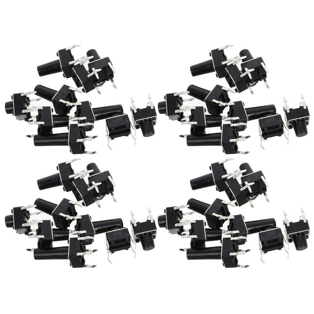 HOMOBABE 100Set Micro Momentary Push Button Switch Kit Metal Plastic ...