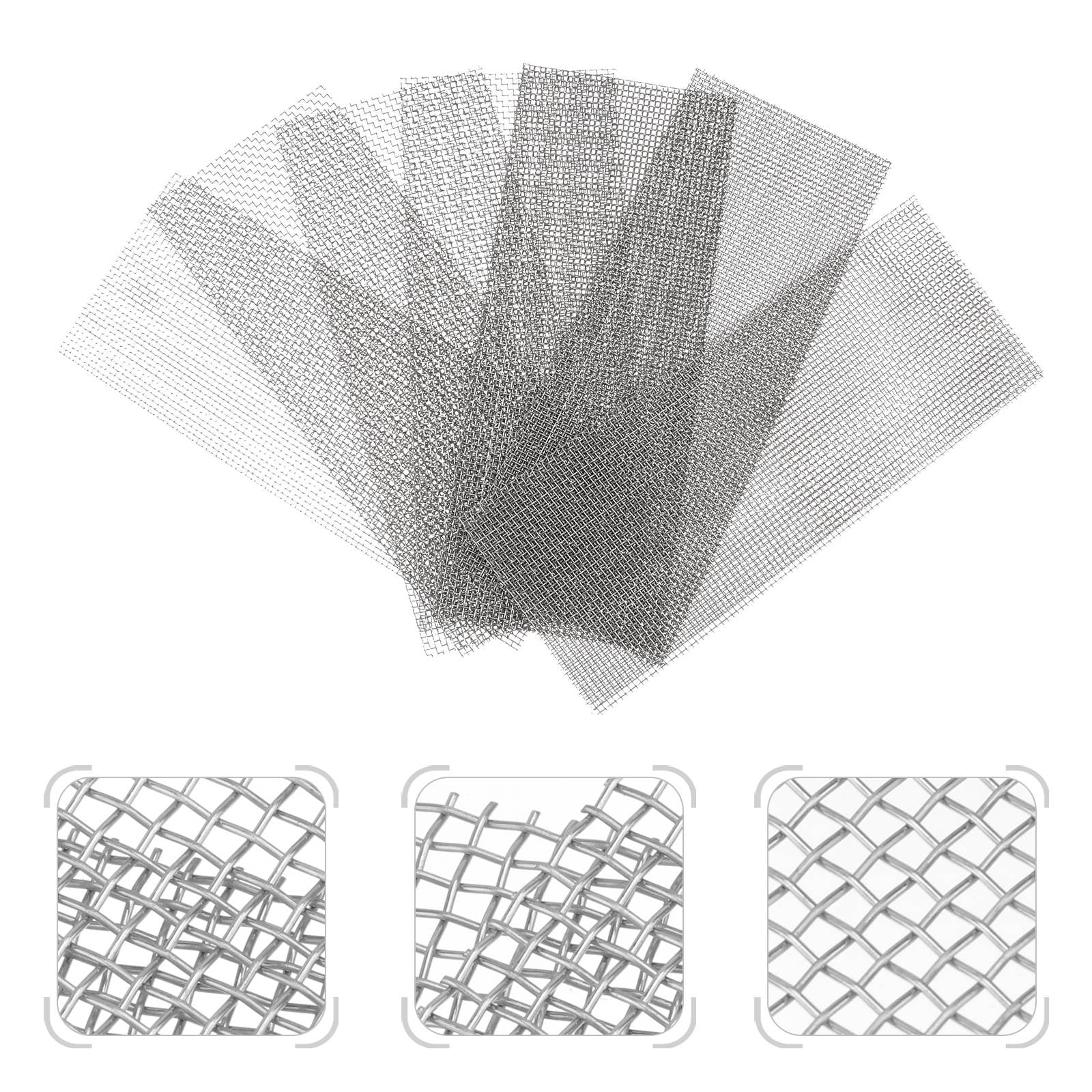 HOMOBABE 10Pack Silver Wire Mesh Pad 20x8cm Fish Tank Moss Mesh ...