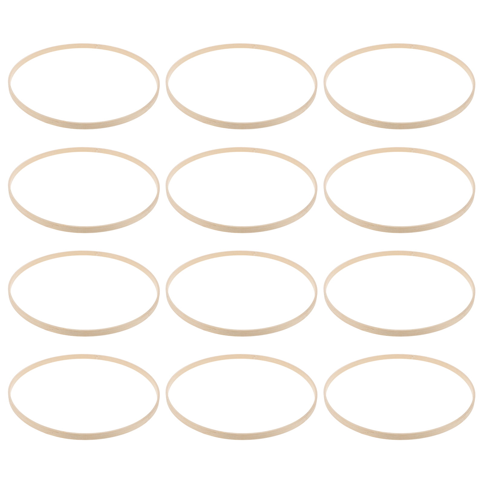 Macrame Rings Dreamcatcher 12pcs 26cm Wooden Bamboo Rings for DIY Craft ...