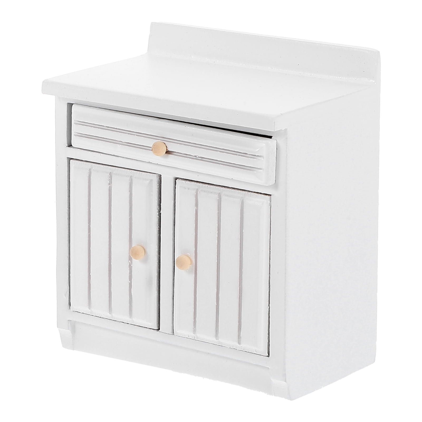 HOMOBABE 1Pack Mini Wood Cabinet Simple Design Miniature Cabinet for ...