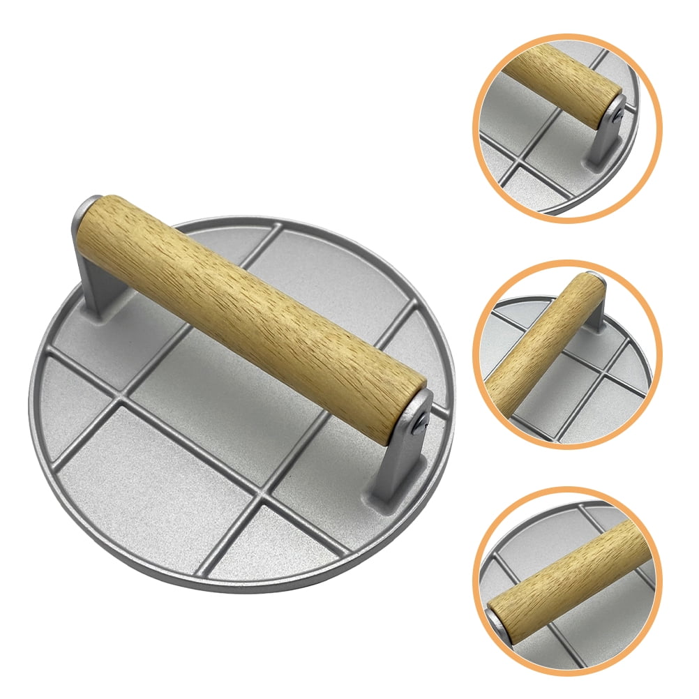 HOMOBABE 1Pack Silver Kitchen Burger Press for Diy Burger Making Non ...