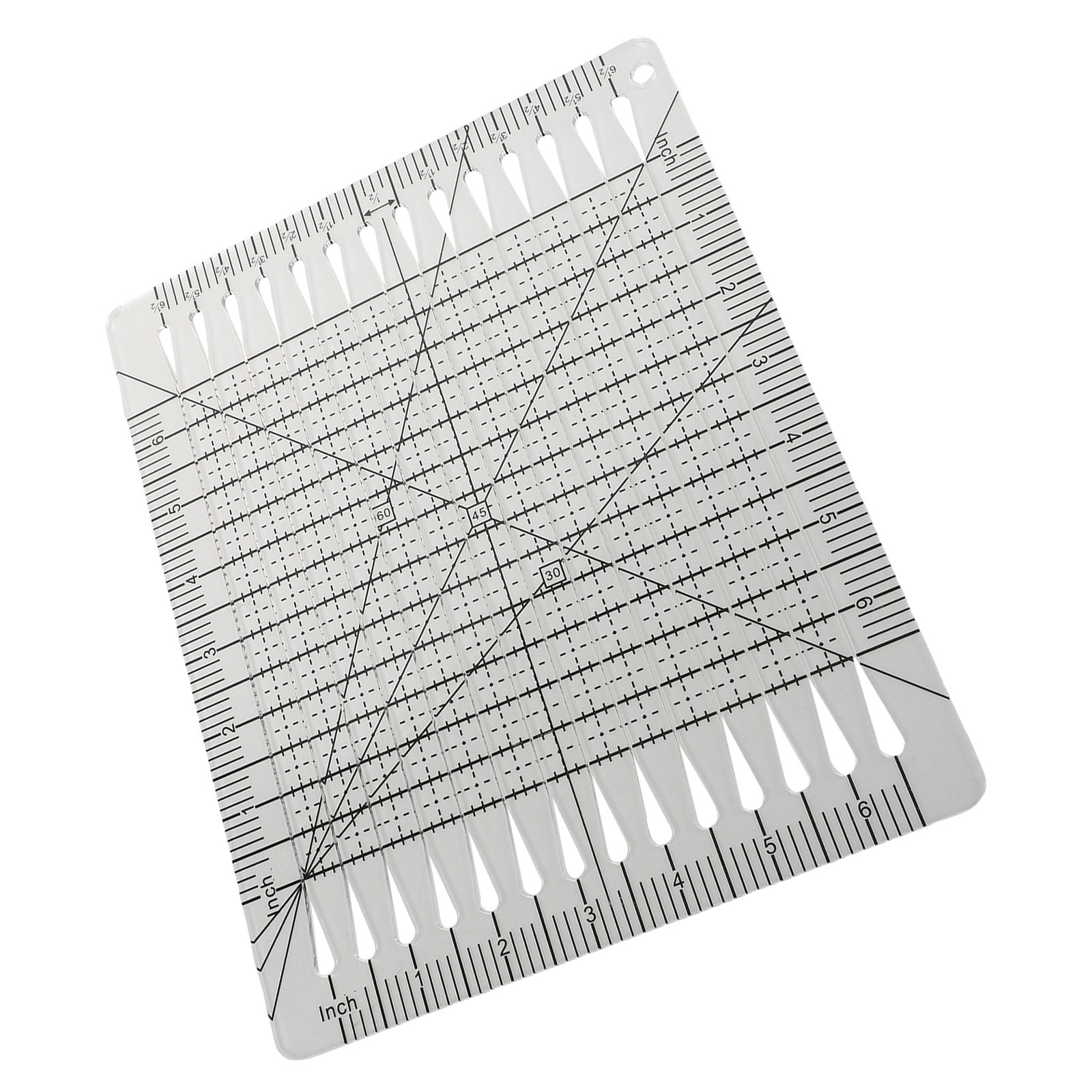 HOMOBABE 1Pack Slotted Ruler for Fabric Cutting Multi Color Square ...