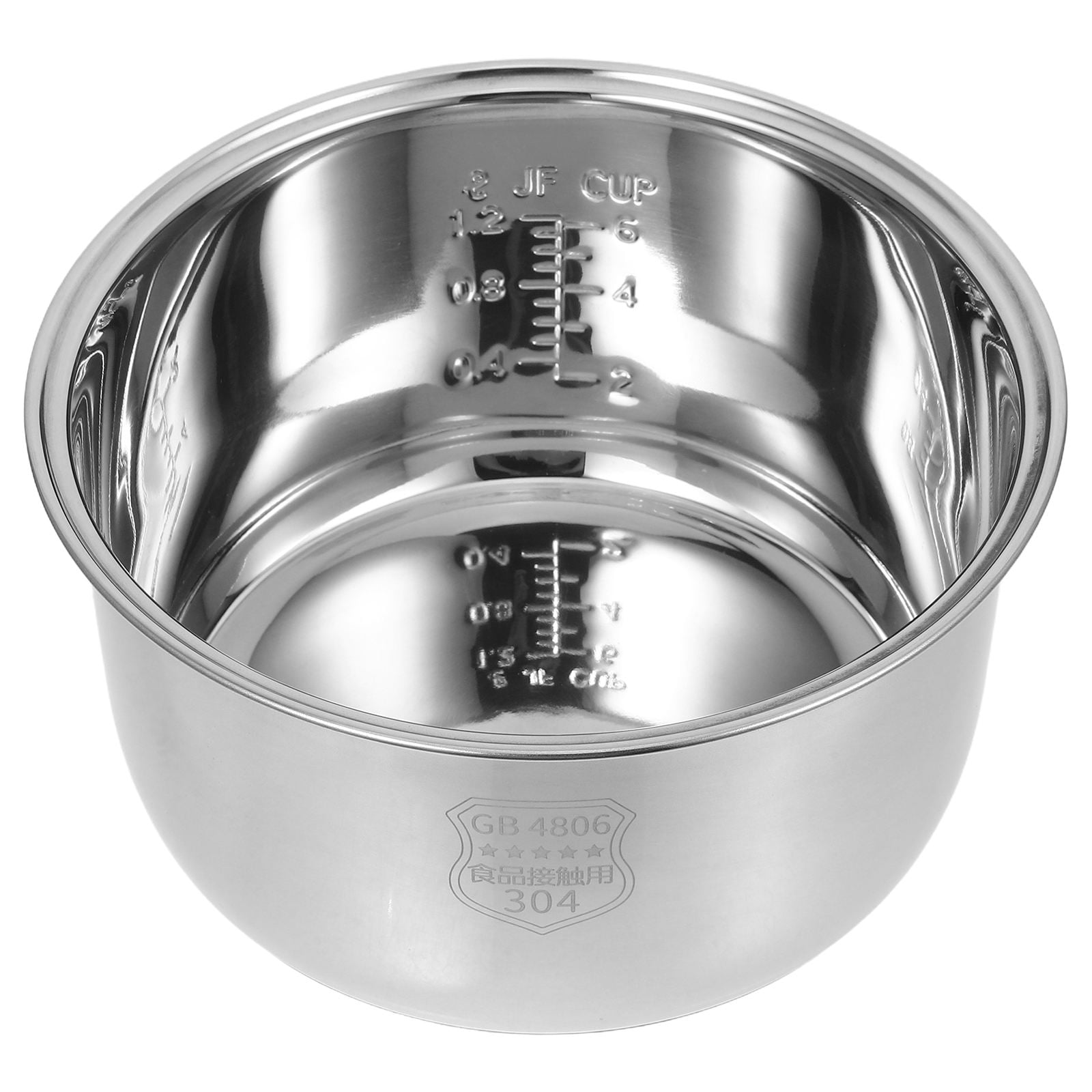 HOMOBABE 1Pcs 3L 304 Stainless Steel Rice Cooker Inner Pot for Time ...