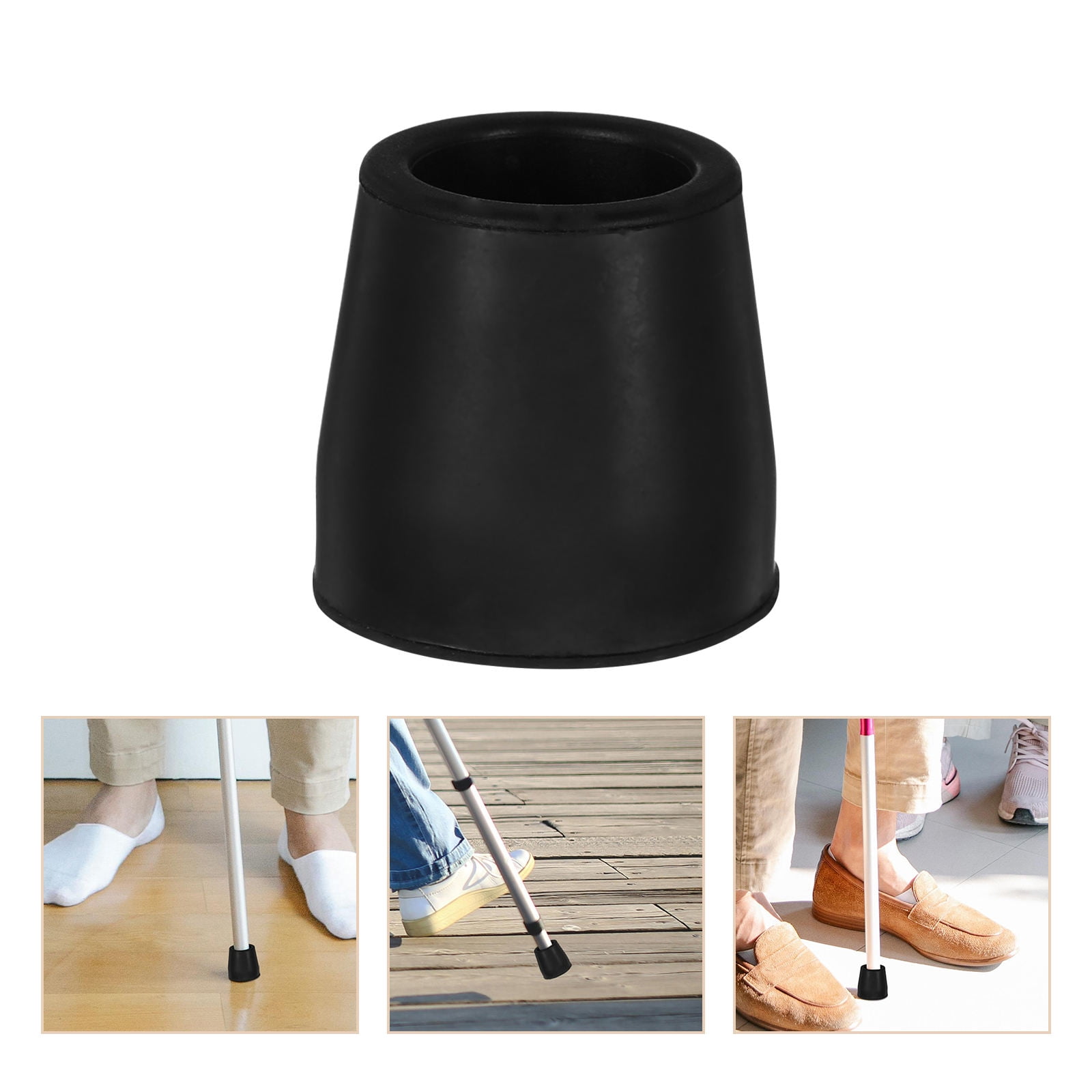 HOMOBABE 1Pcs Easy Replacement Walker for Elderly Rubber and Steel Tips ...