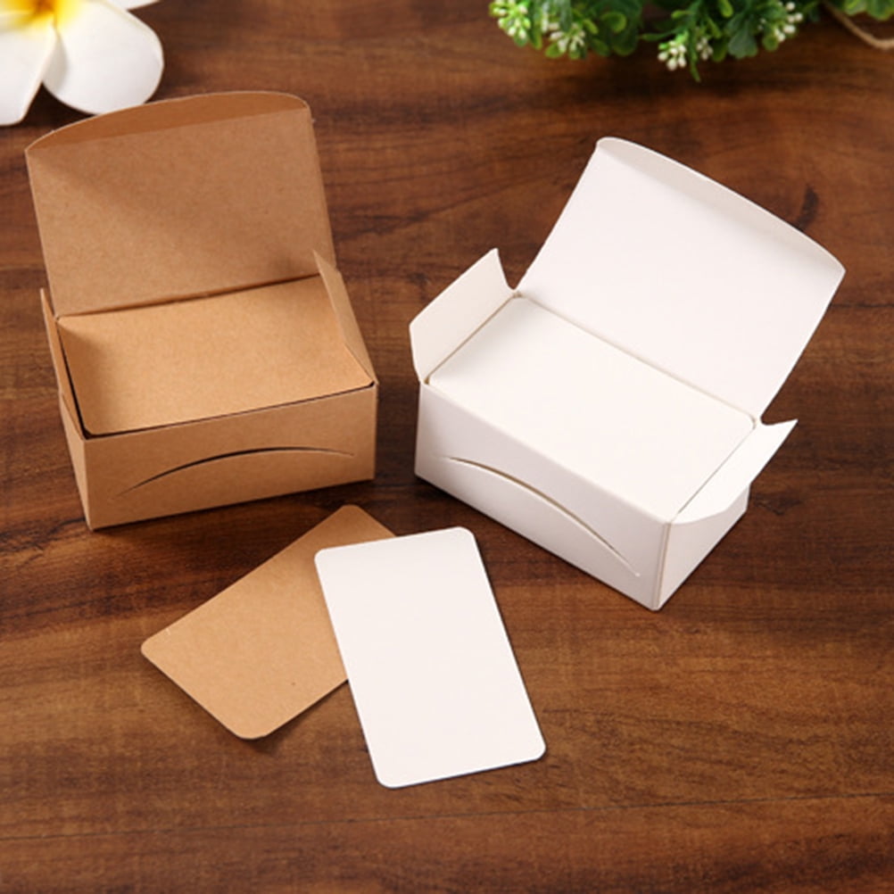 HOMOBABE 200Pcs Blank Hand Held Cards Paper Card for Crafts Rounded ...