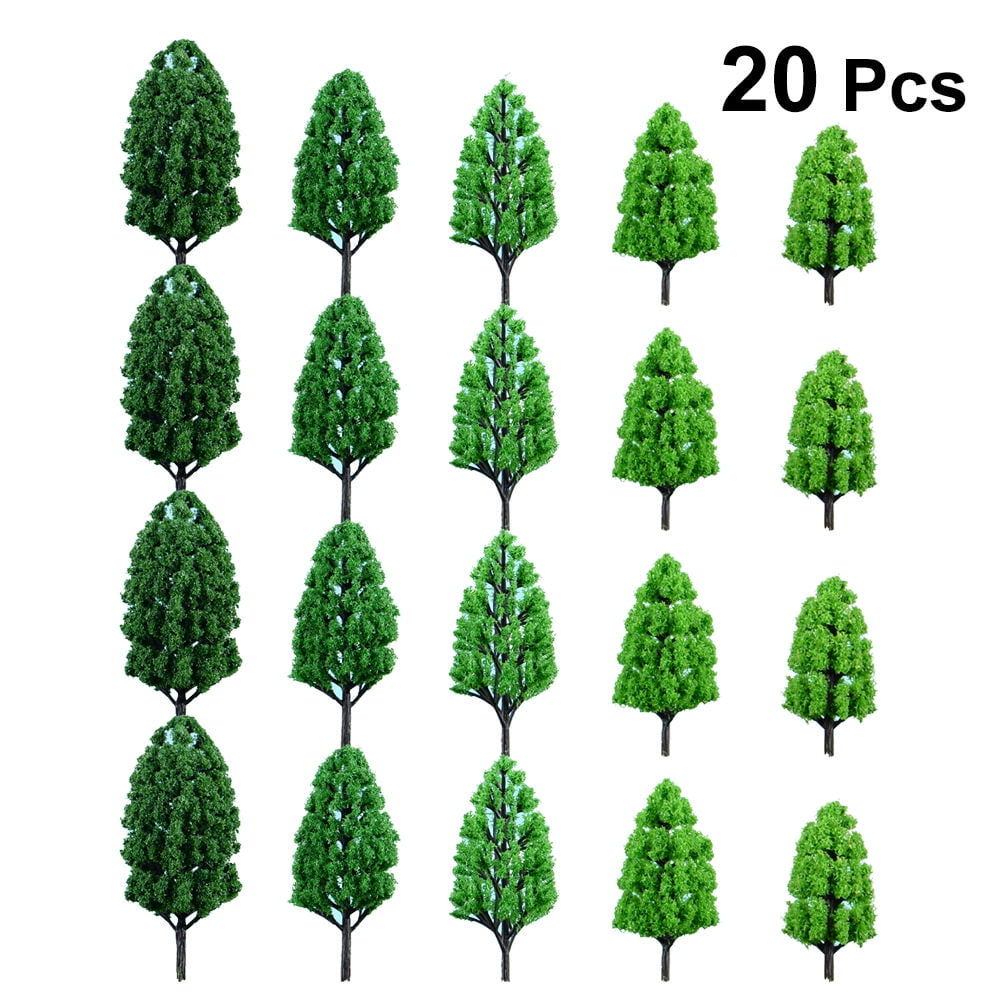 HOMOBABE 20Pcs Green Landscape Tree Simulation Trees for Bedroom and ...
