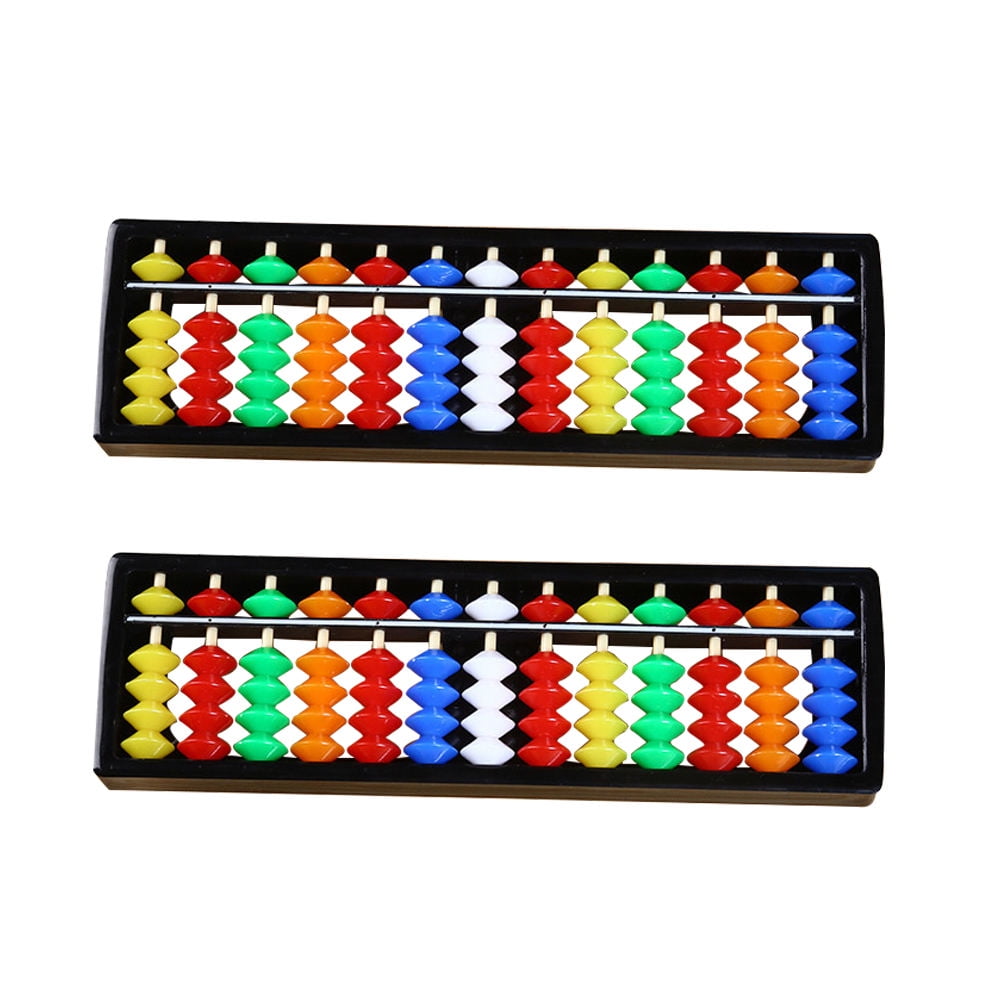 HOMOBABE 2-Pack Kids Abacus with 13 Digit Rods, 20.3x6.3x1.5in, ABS ...