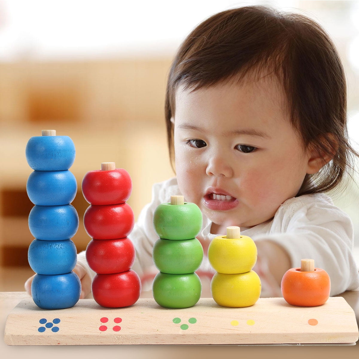 Homoyoyo Puzzle Toys Mathematic Educational Toy Wood 1Set - Walmart.com