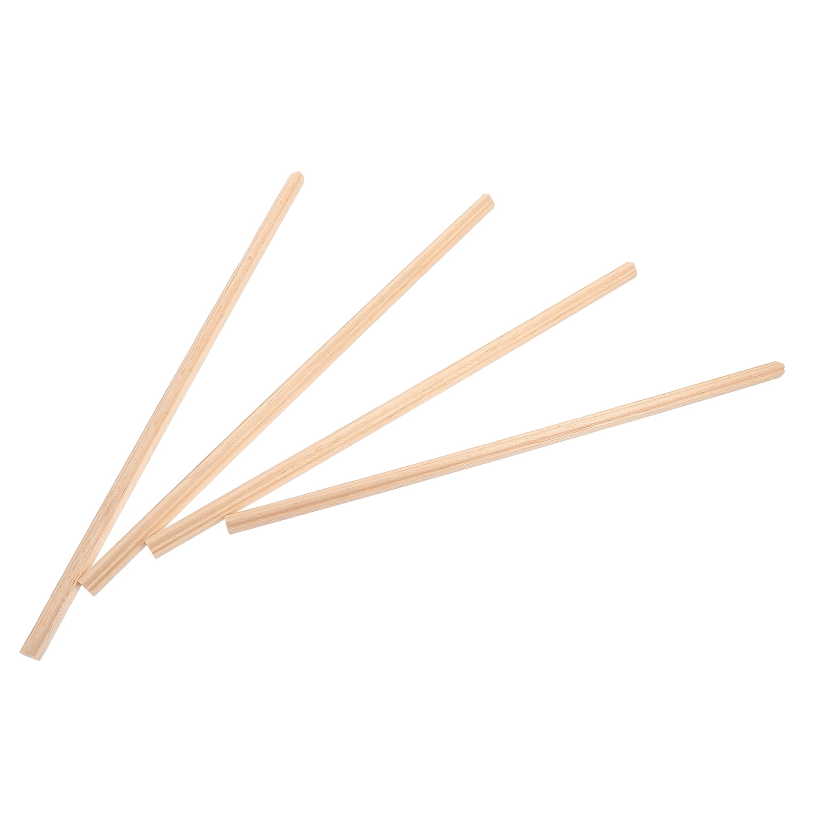 HOMOBABE 4Set Mini House Diy Wood Strip Models Pine Wood Decorative Elements for Toy House ...