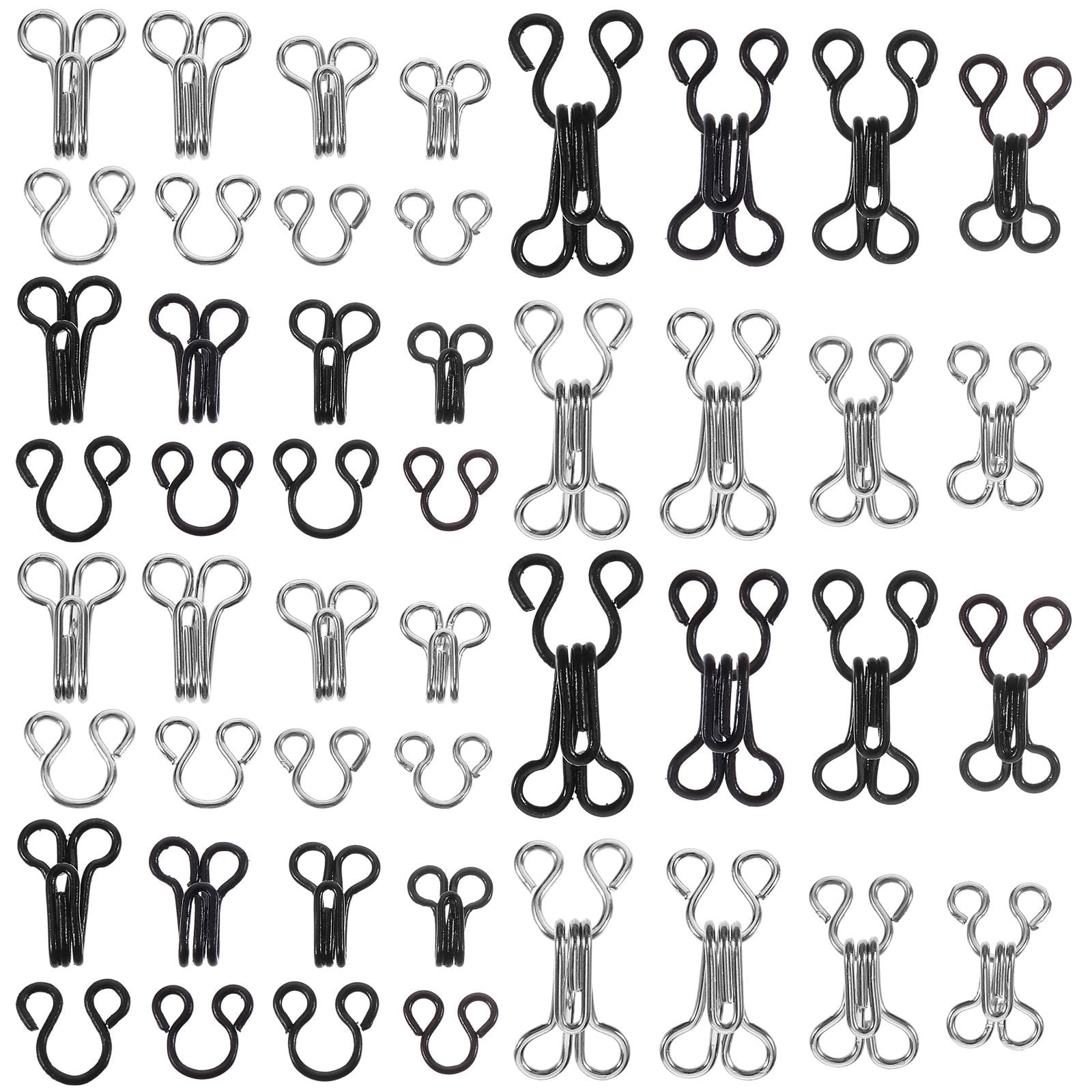 HOMOBABE 50 Pcs Sewing Hooks and Eyes Closure for Book Closure Metal ...