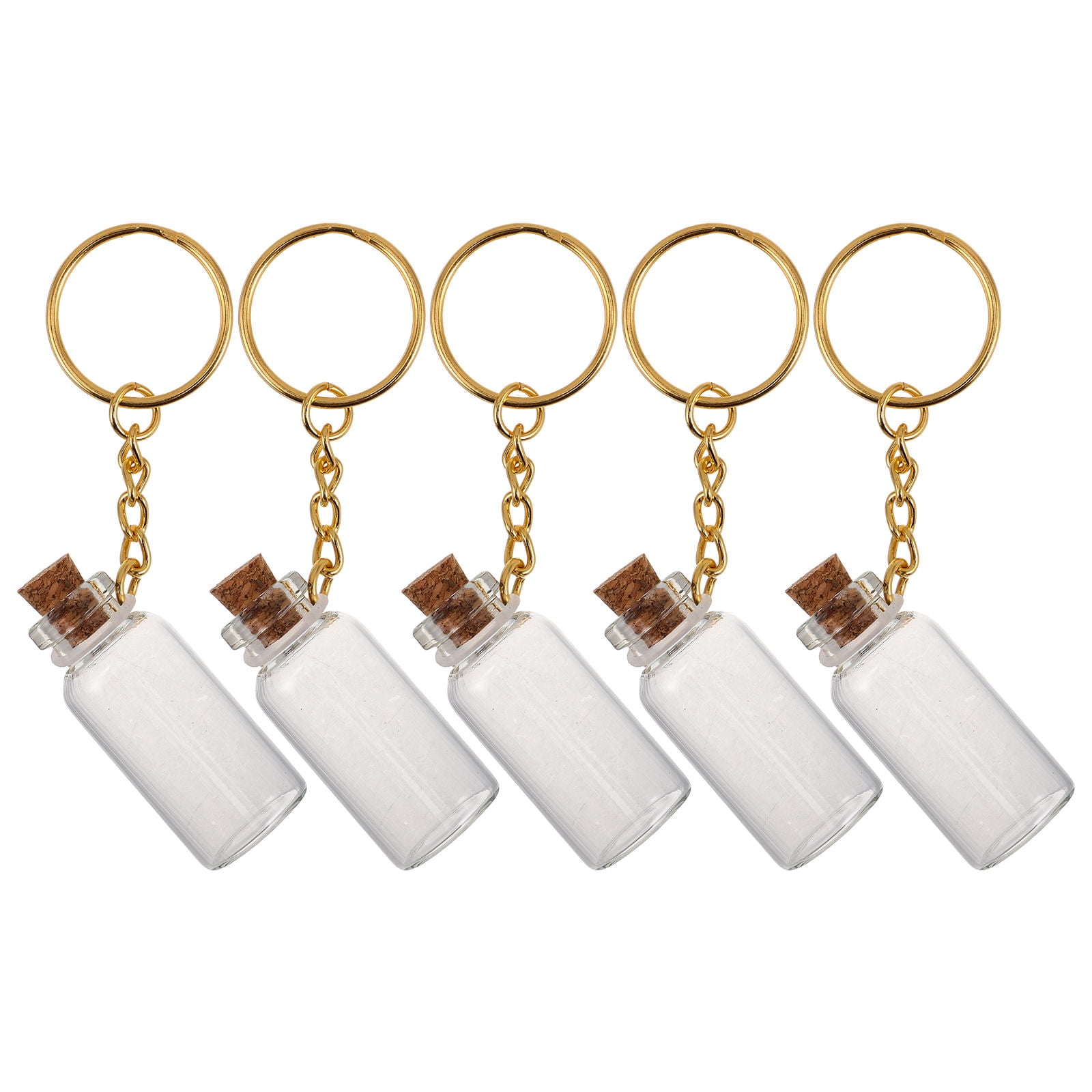HOMOBABE 5Pcs Mini Glass Bottles For Message In A Bottle And Home Decor ...