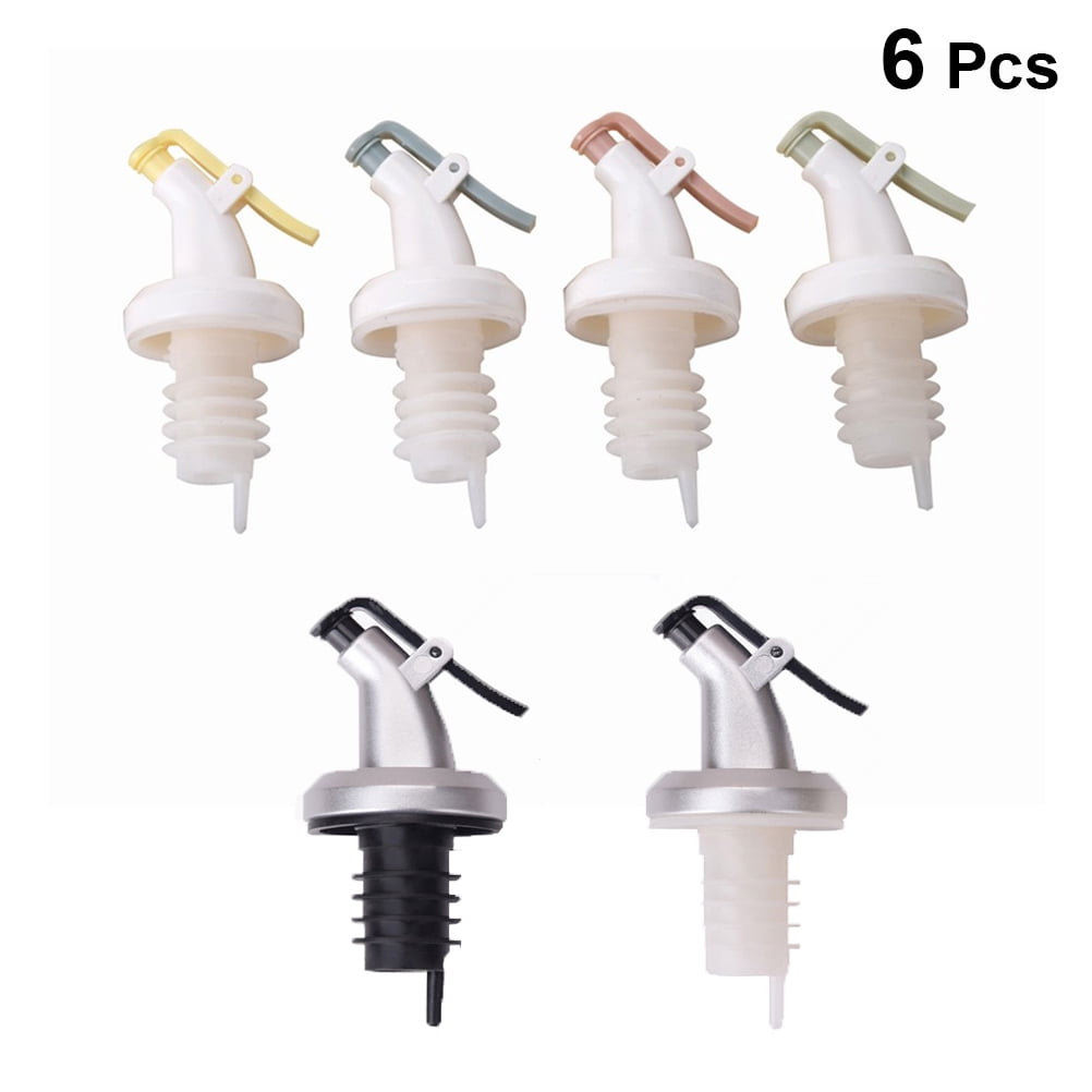 HOMOBABE 6Pcs Pink Bottle Stopper for Oil Vinegar Pourer Spouts with ...