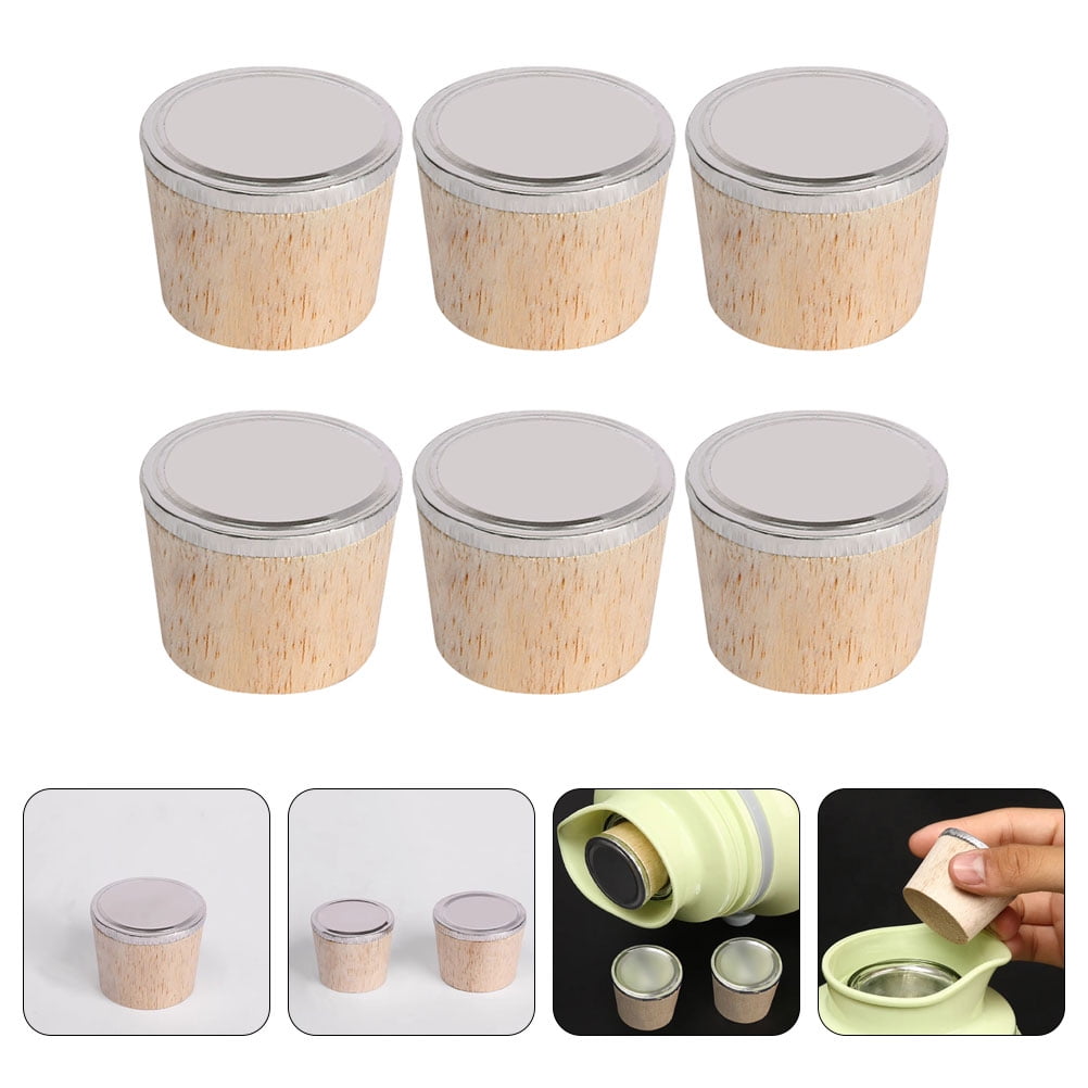 HOMOBABE 6Pcs Stoppers T Shaped Stopper Cork Multi Color Simple Shape ...