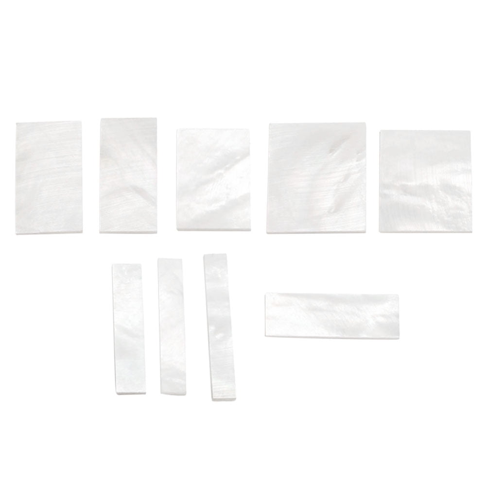 HOMOBABE 9Pcs White Seashell Fretboard Inlays for Guitar Fretboard ...