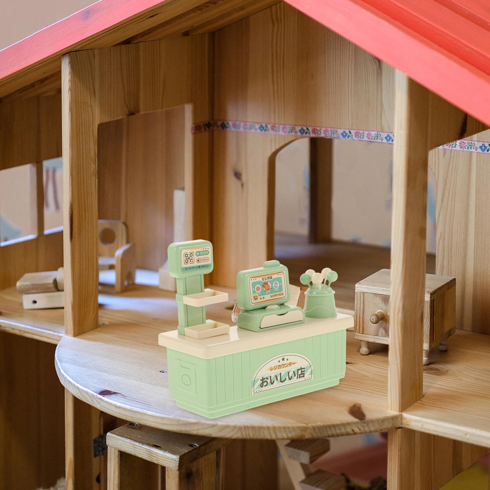 HOMOBABE Mini Supermarket Simulation Cash Register Toy for Kids 1 Set ...