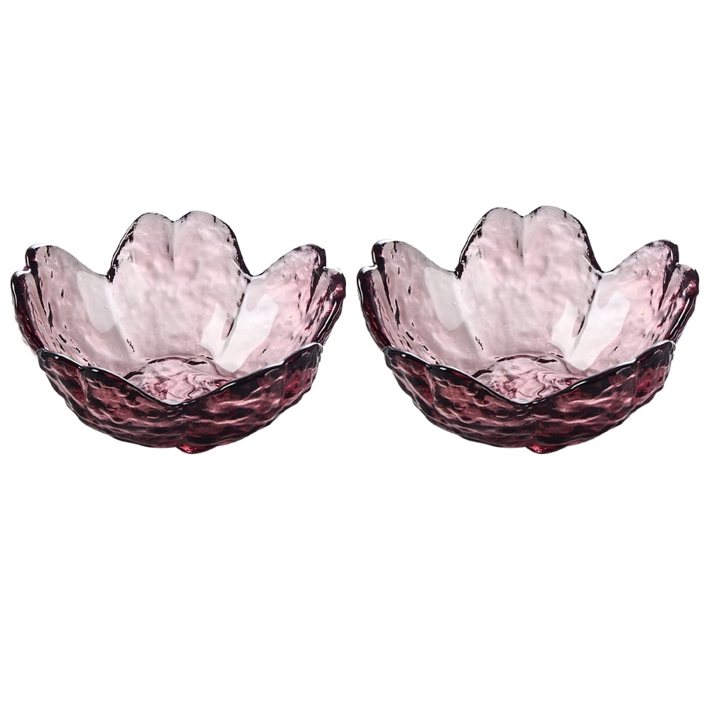 HOMOBABE Pink Glass Sauce Dishes for Home Use Portable and Lightweight ...