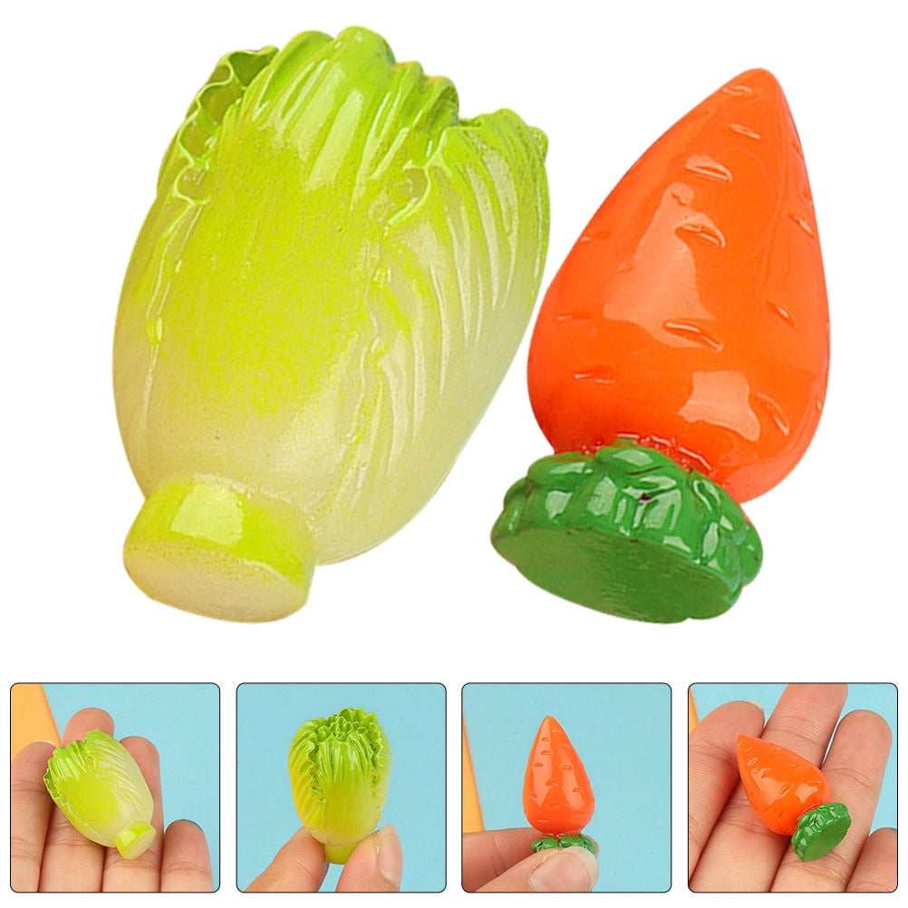 HOMOBABE Simulation Fake Vegetable Models 12Pcs Set for Green Theme ...