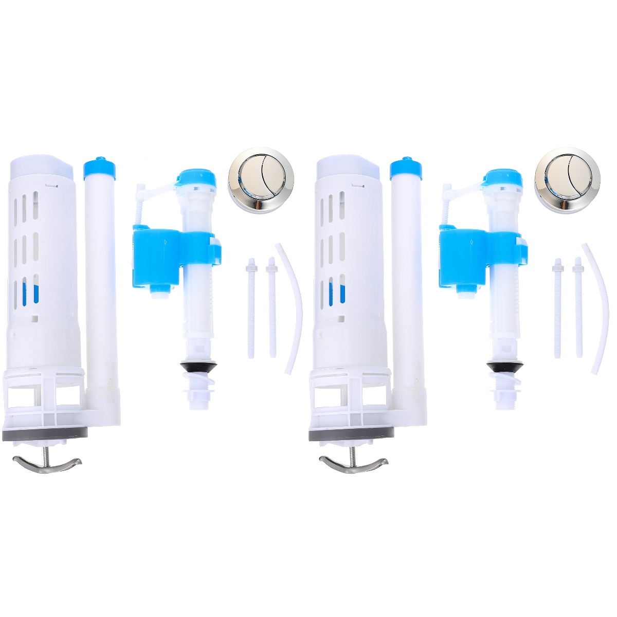HOMOBABE Toilet Tank Buttons PP 2Set White for Homeowners Toilet Maintenance 11.8X4.9X3.3in ...
