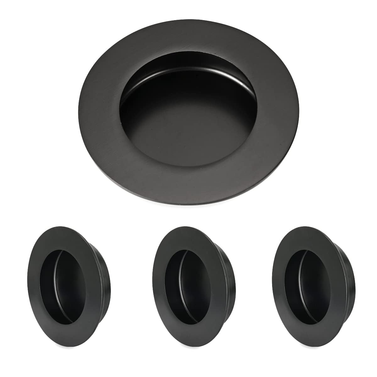 HOMOTEK 4 Pack Round Sliding Closet Door Handles Diameter 2-1/2 in(65mm ...