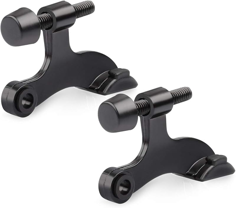 HOMOTEK 8 Pack Hinge Pin Black Door Stopper,Adjustable Deluxe Heavy ...