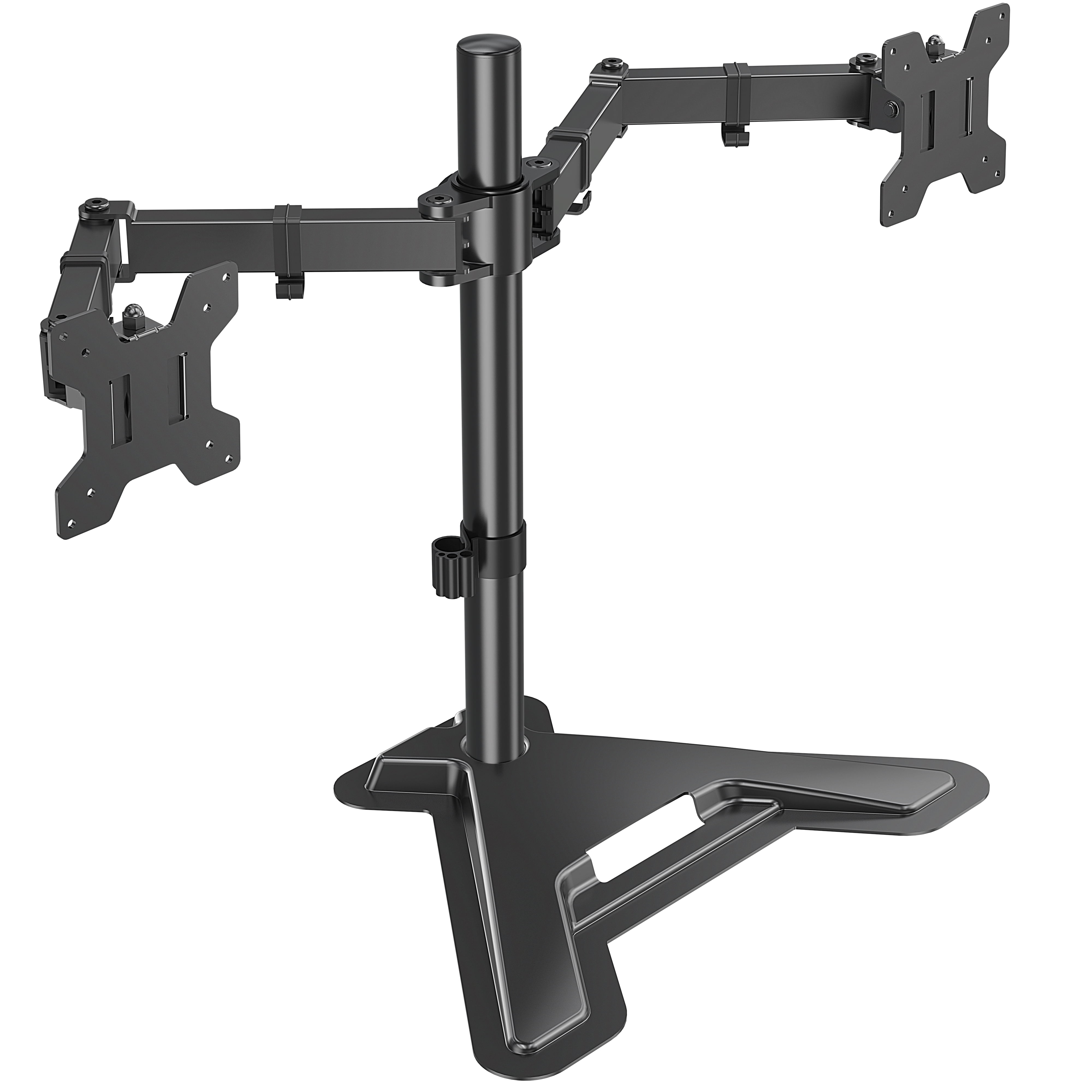 HOMOUNT Dual Monitor Stand, Freestanding & Height Adjustable Monitor ...