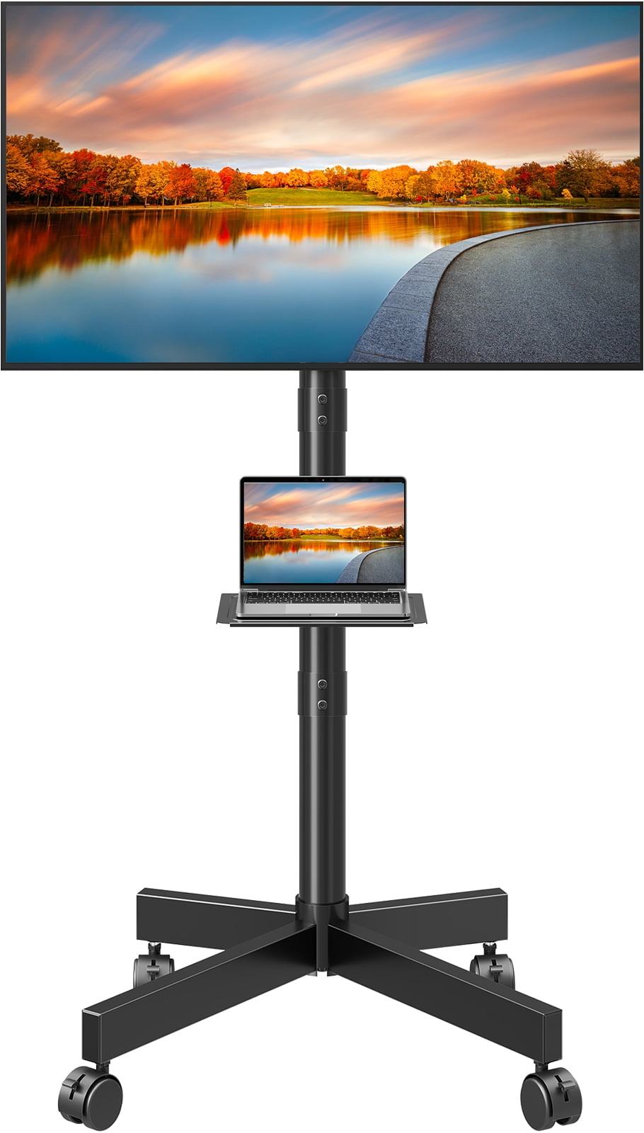 HOMOUNT Mobile TV Stand,Rolling TV Cart for 24-60" TVs, Portable TV ...