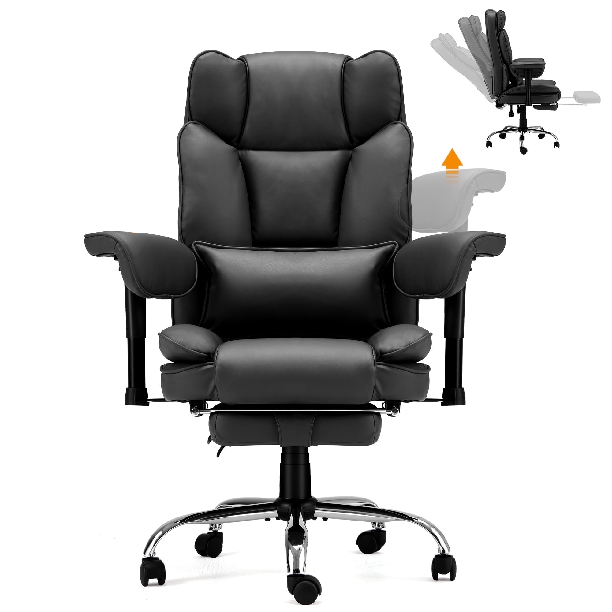VICLUKE Executive Office Chair,Big and Tall Ergonomic Home Desk Chairs ...