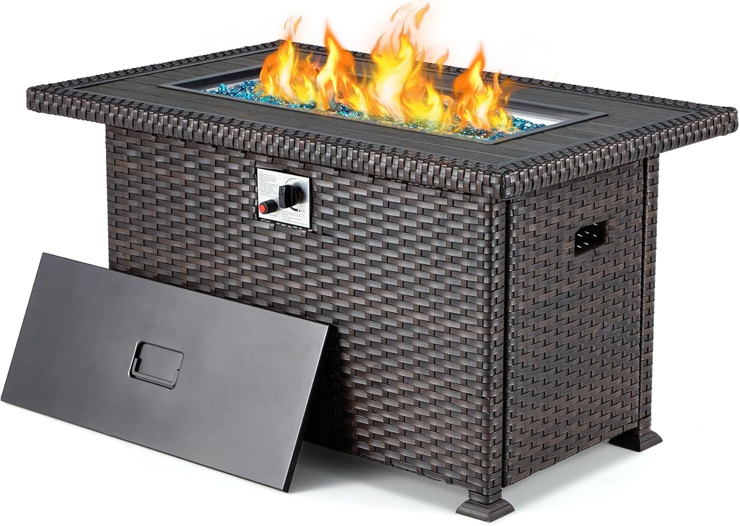 HOMREST Propane Fire Pit Table, Gas Fire Pits for Outside, 44 Inch ...