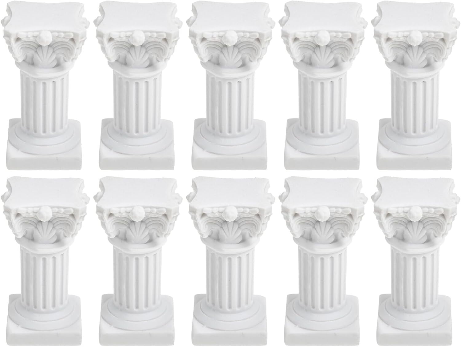 HOMSFOU 10Pcs Greek Columns Candle Holder Resin Roman Pillar Statues ...