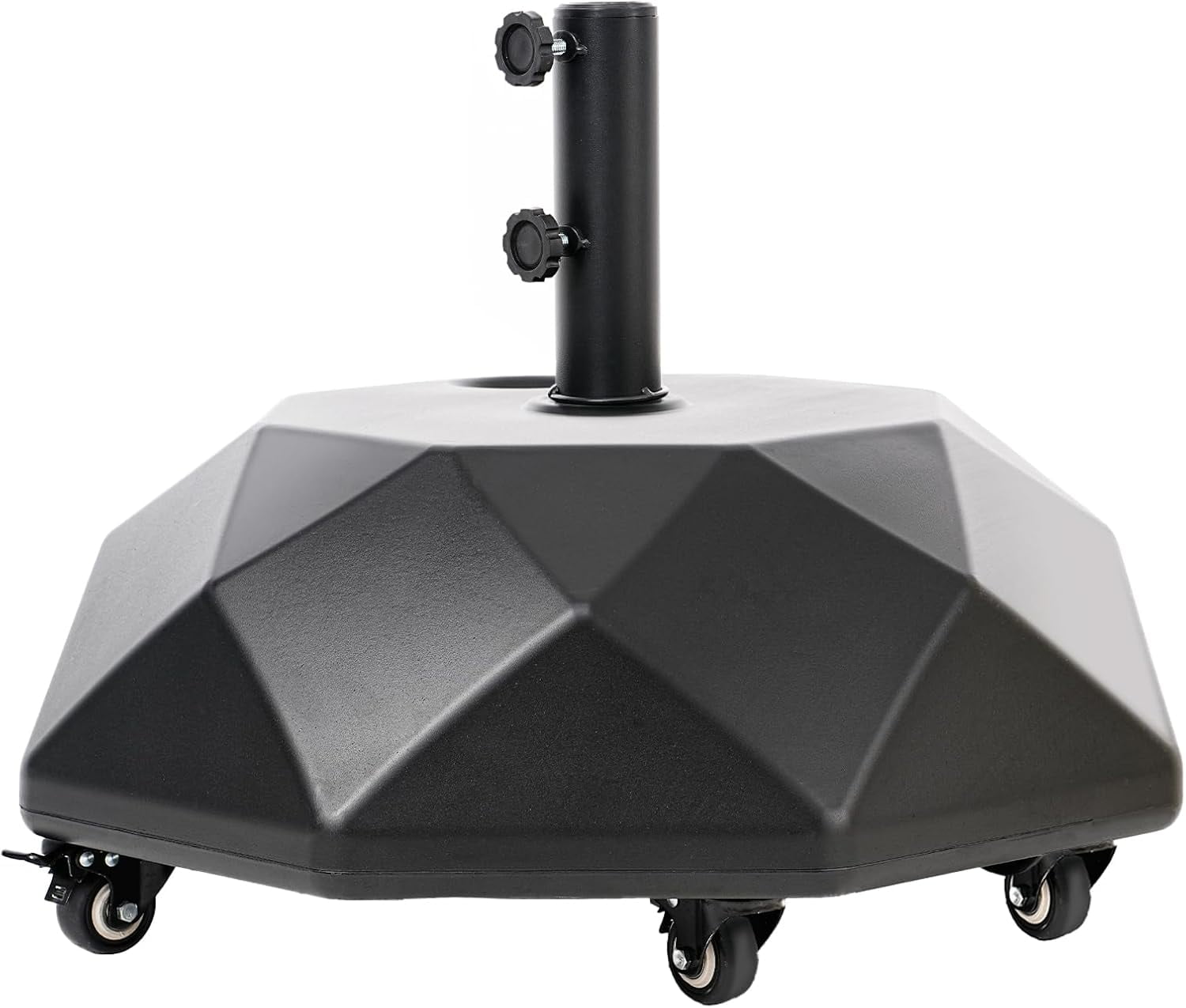 HOMSHADE H16 Patio Umbrella Stand Base with 5 Wheels - 127lbs Heavy ...