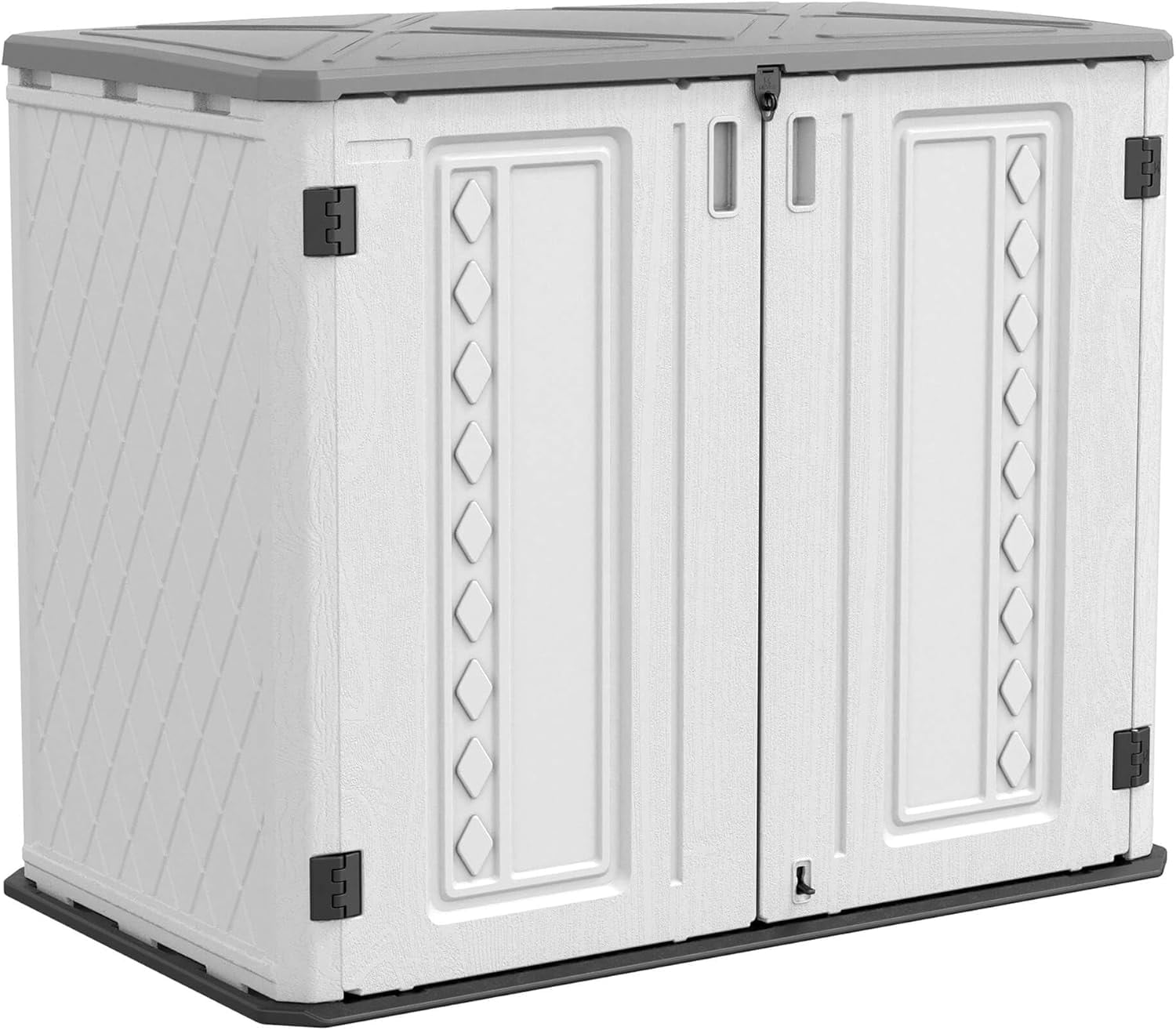 HOMSPARK Storage Shed Weather Resistance, Multi-Purpose Outdoor Storage ...
