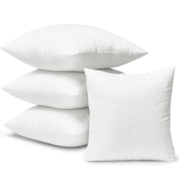 HOMTEC Throw Pillow Inserts, Fluffy Decorative Cushion, Square Form ...