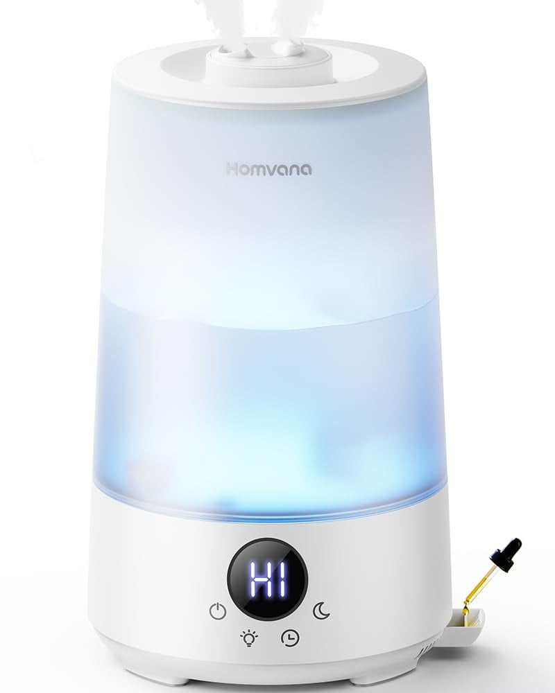 HOMVANA Humidifiers for Bedroom Home, 3.6L, Cool Mist, H101 - White ...