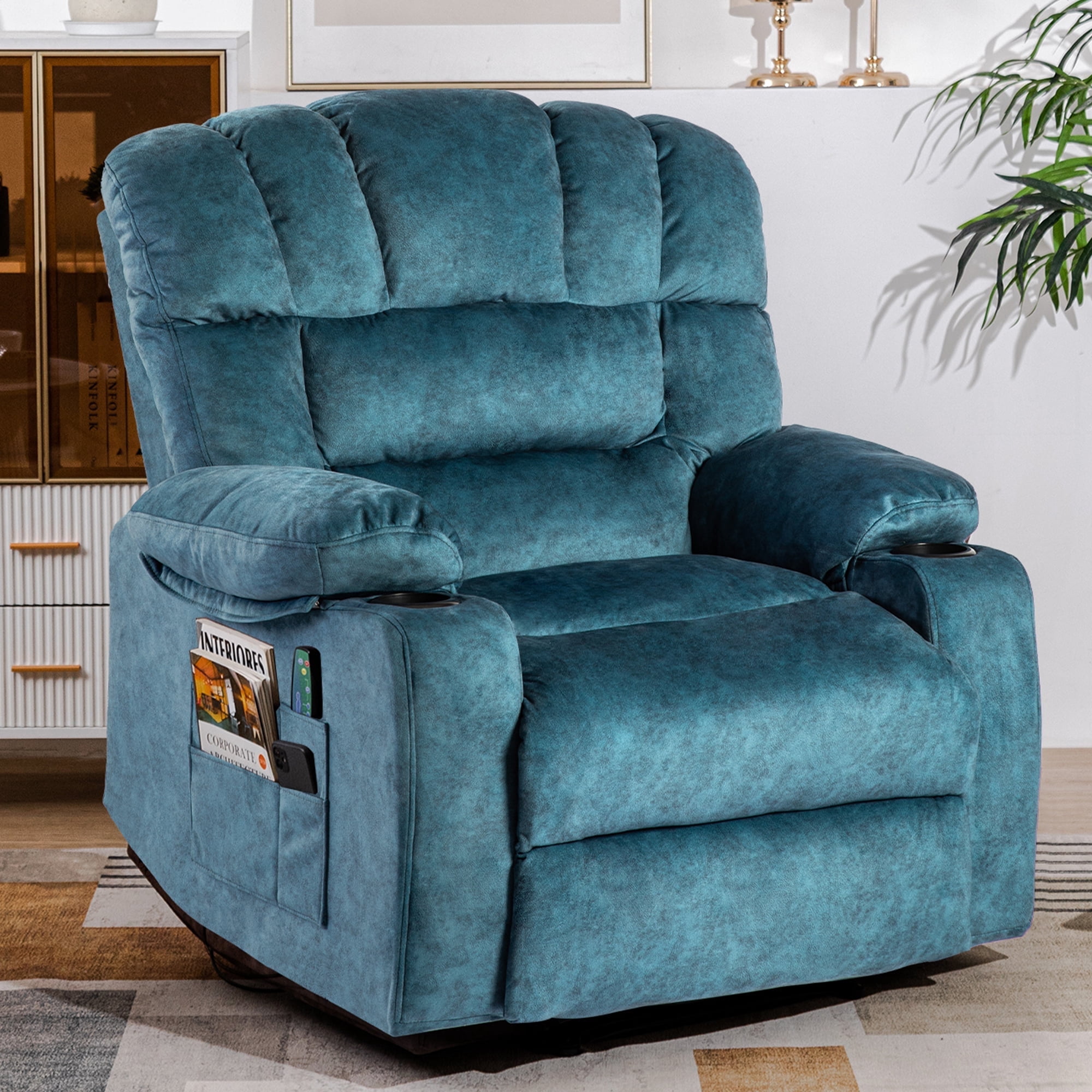 HOMYEDAMIC 23.6" Wide Recliner Chair Modern Ergonomic Single Sofa ...