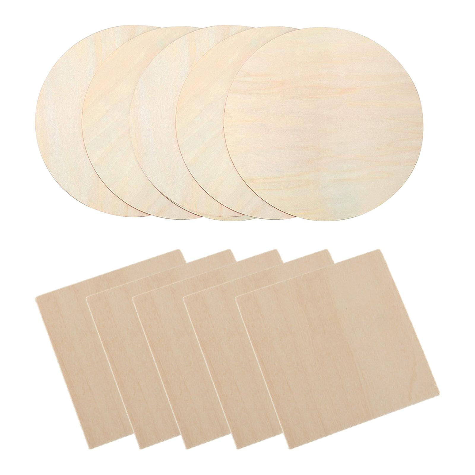 HOMYL 10 Pieces Unfinished Wood Pieces Unfinished Wood Slices Wedding ...