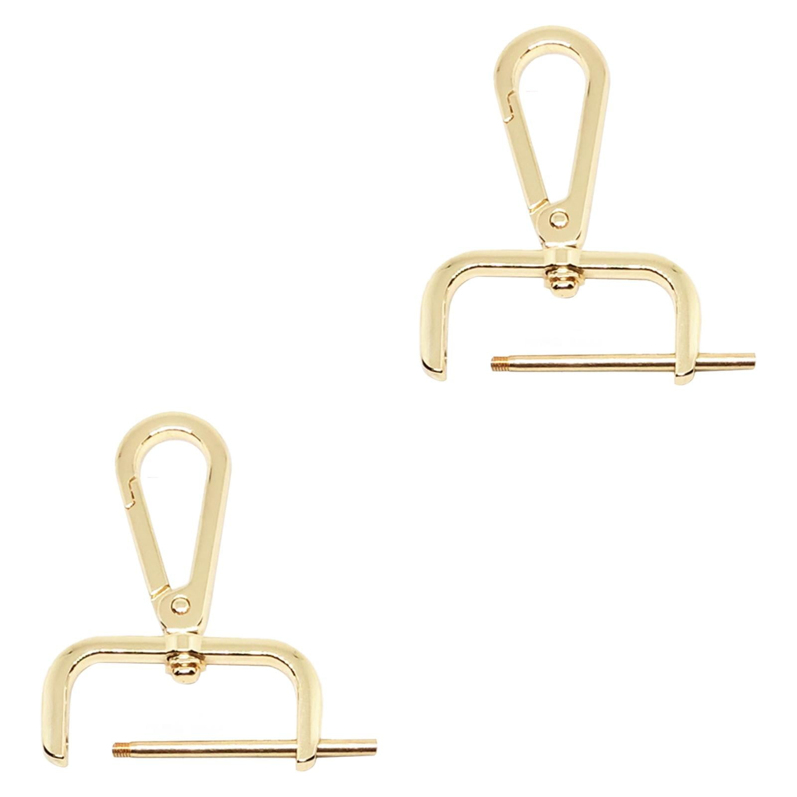 HOMYL 2 Pieces Snap Hook Swivel Clasp Detachable DIY Bag Strap Hardware ...