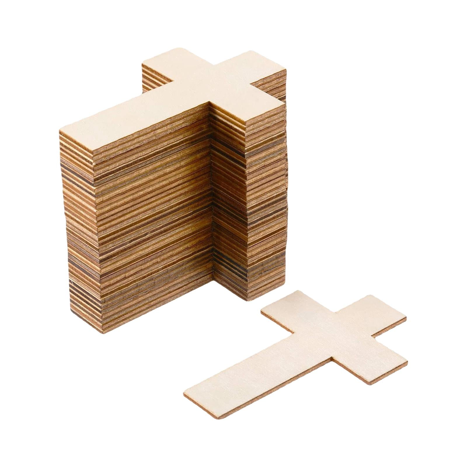 HOMYL 36Pcs Easter Cross Cutouts Unfinished Wood Cutouts DIY Projects ...
