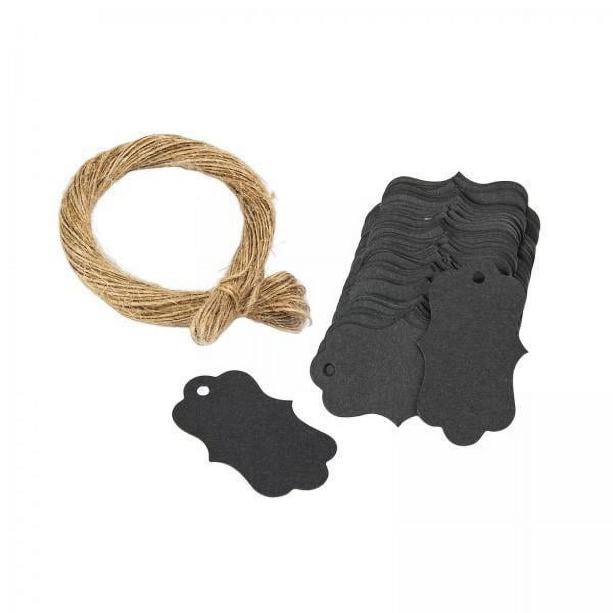 HOMYL 3x 100x Paper Tags Staining Thank You Tags with String Rope ...