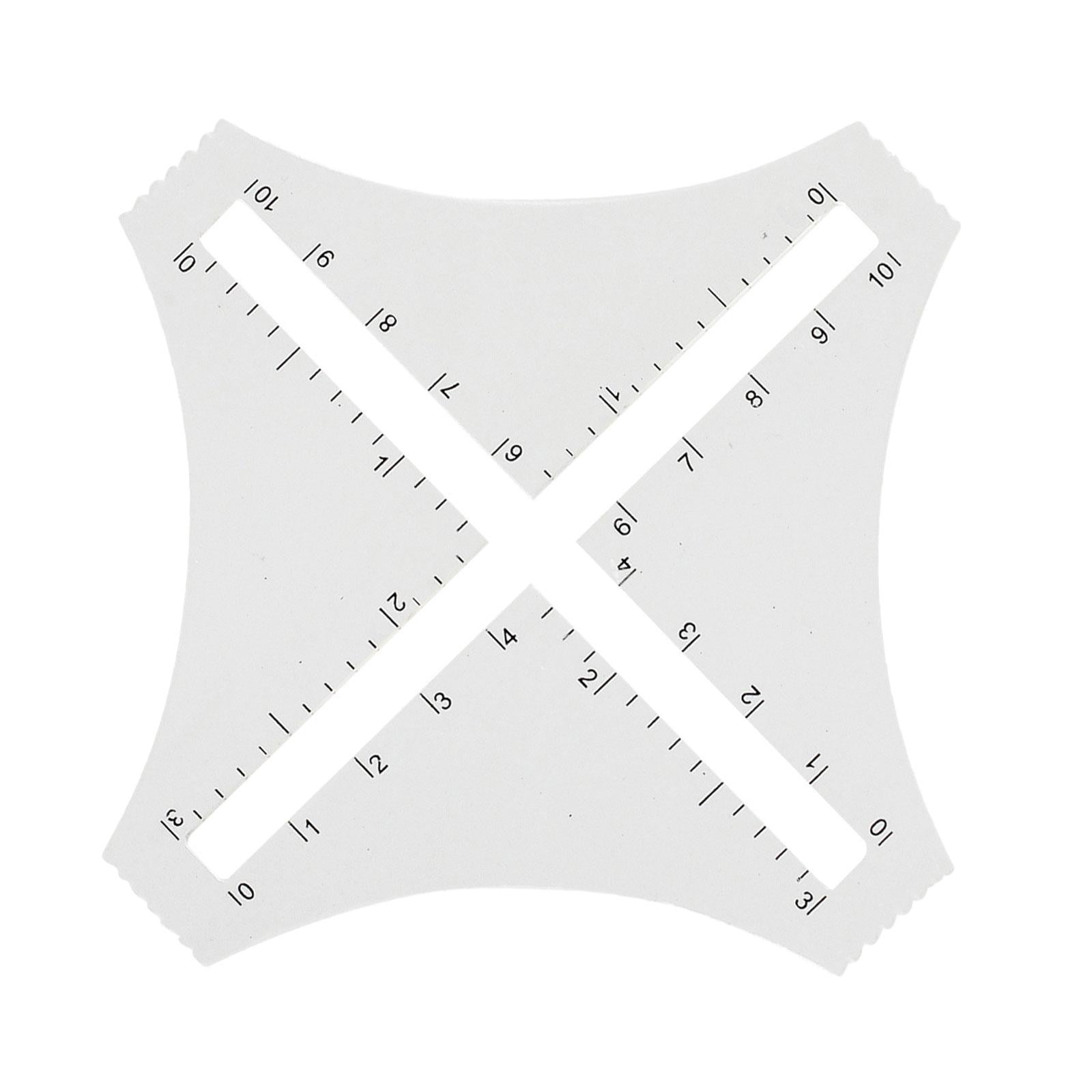 HOMYL Acrylic Transparent Density Ruler Clear Craft Wool Sample Weaving ...